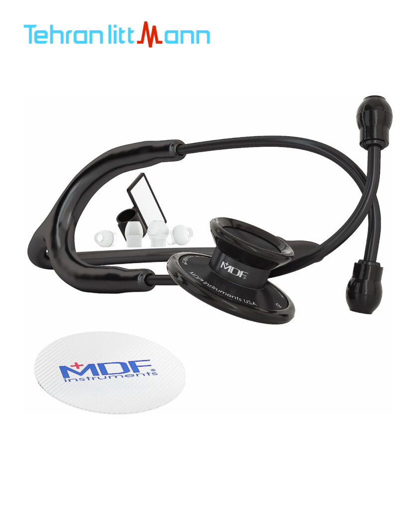 گوشی پزشکی MDF Acoustica 747 XP رنگ فول مشکی - تهران لیتمن